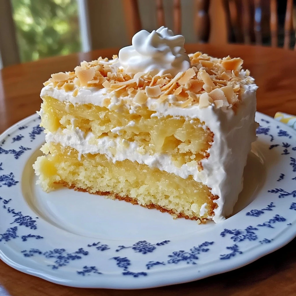 Pineapple Coconut Dream Cake – Easy Tropical Layered Dessert